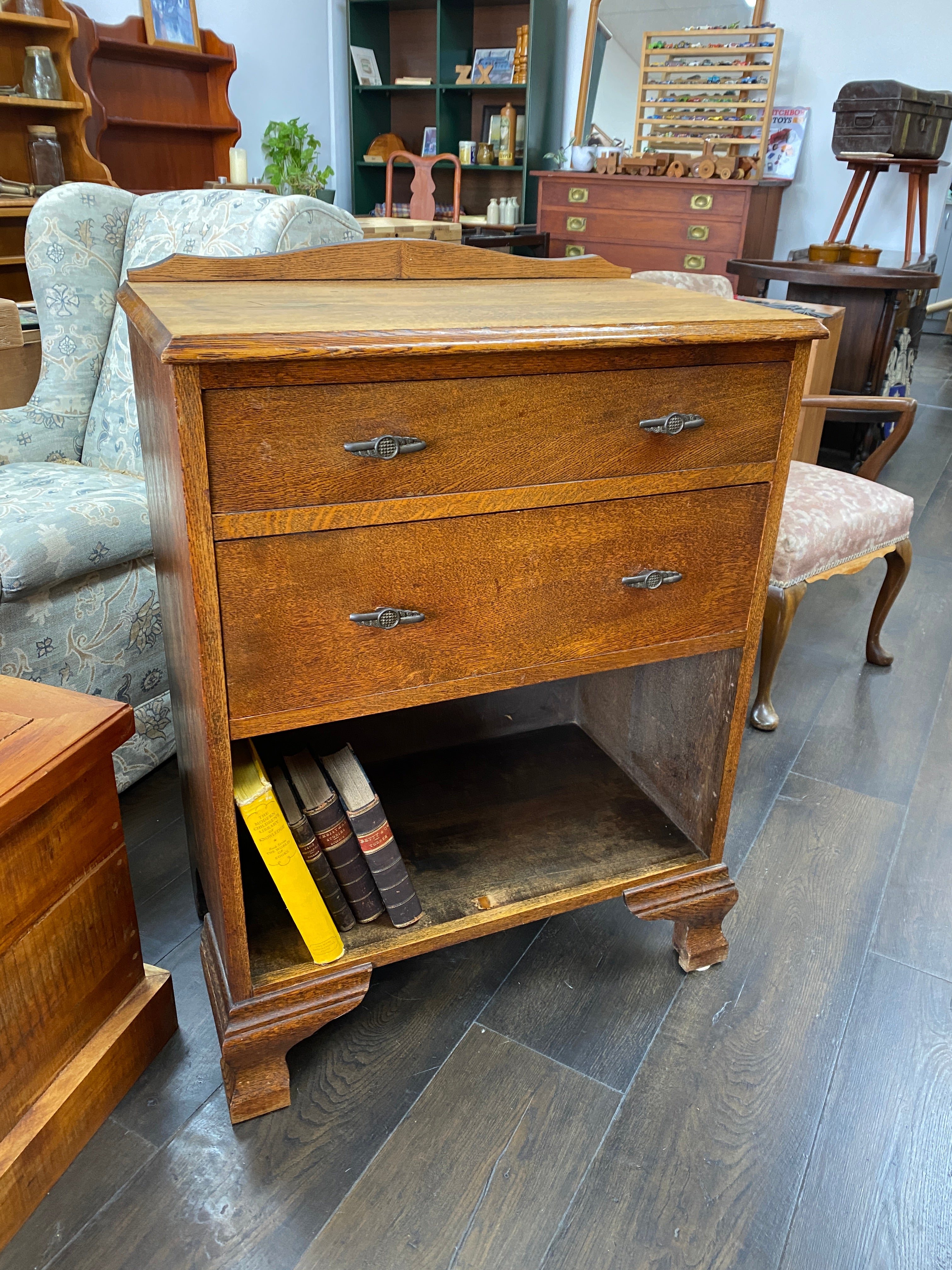 Antique Solid Oak Cabinet – Plots & Pickles