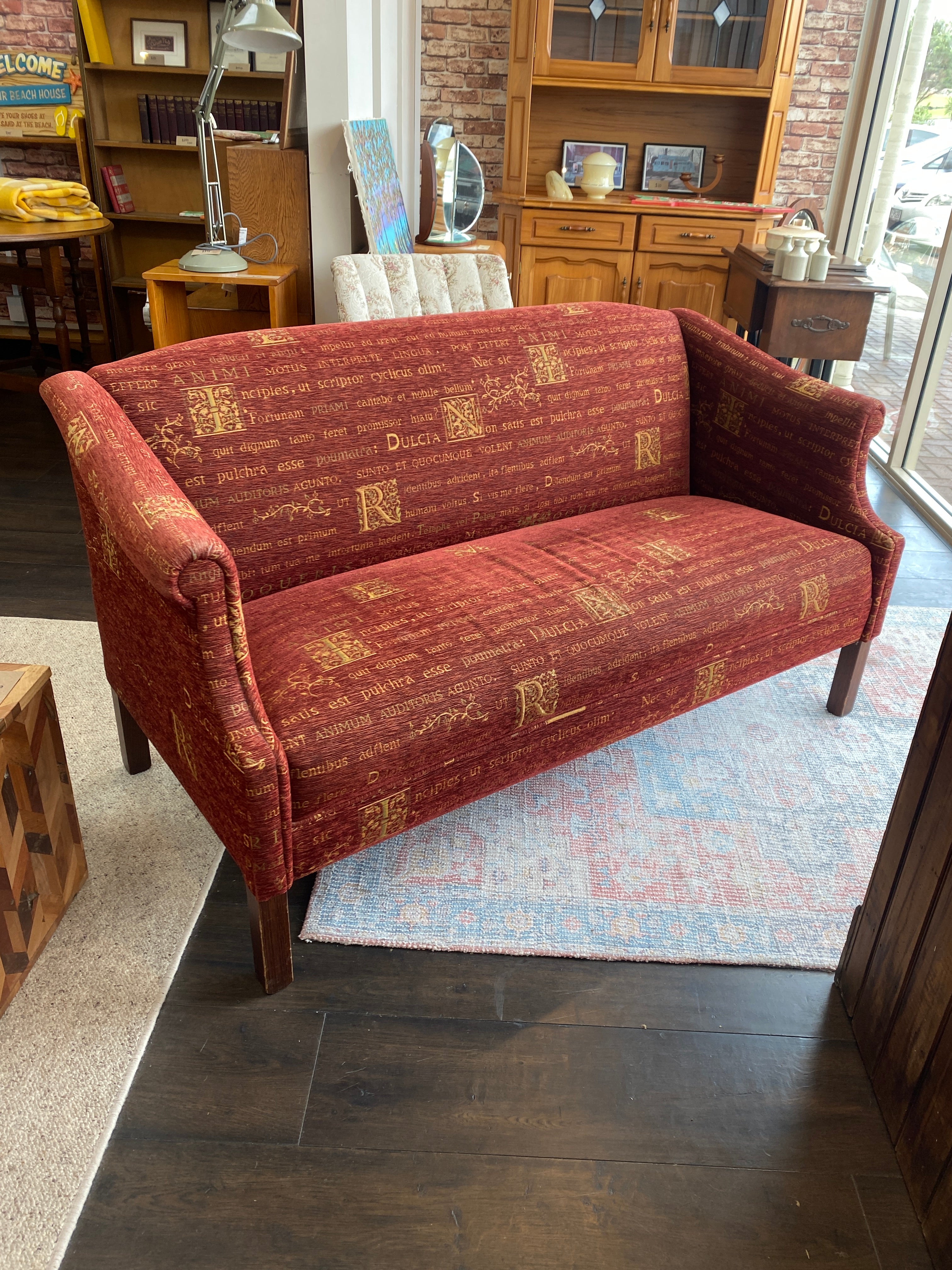 Vintage Georgian Style Two Seater Sofa – Plots & Pickles